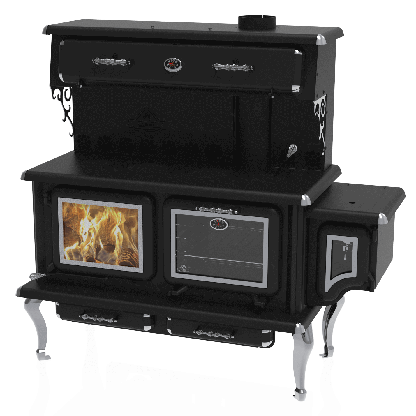 J.A. Roby Newton LX Wood Burning Cookstove | The Cabin Depot