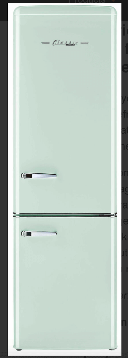 Unique 10 cu. ft. 12/24V DC Retro Solar Powered Fridge with Freezer ...